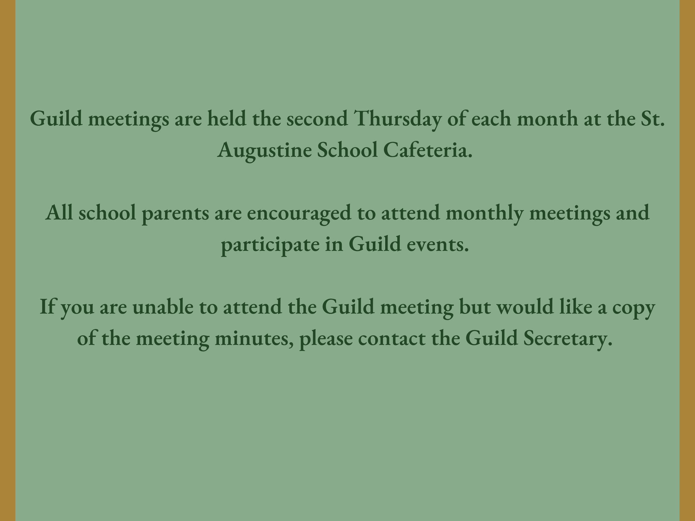 Parent Guild - St. Augustine School
